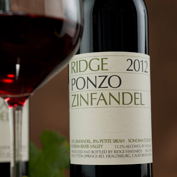 2012 Ponzo Zinfandel - Ridge Vineyards