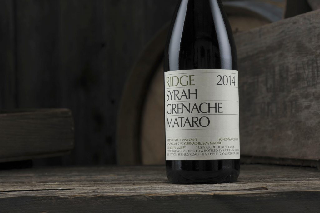 Wine of the Day: 2014 Syrah Grenache Mataro - Ridge Vineyards