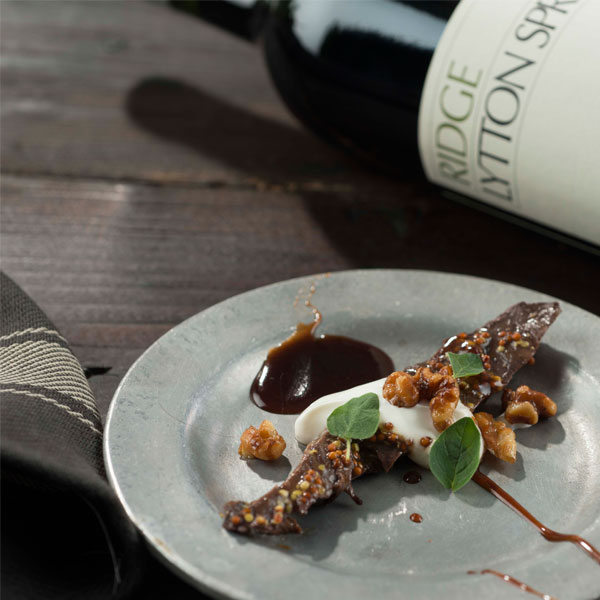 Butcher’s Steak with Red Wine Reduction, Smoked Goat Cheese Crema ...