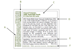 A Deep Dive Into The RIDGE Label - Ridge Vineyards